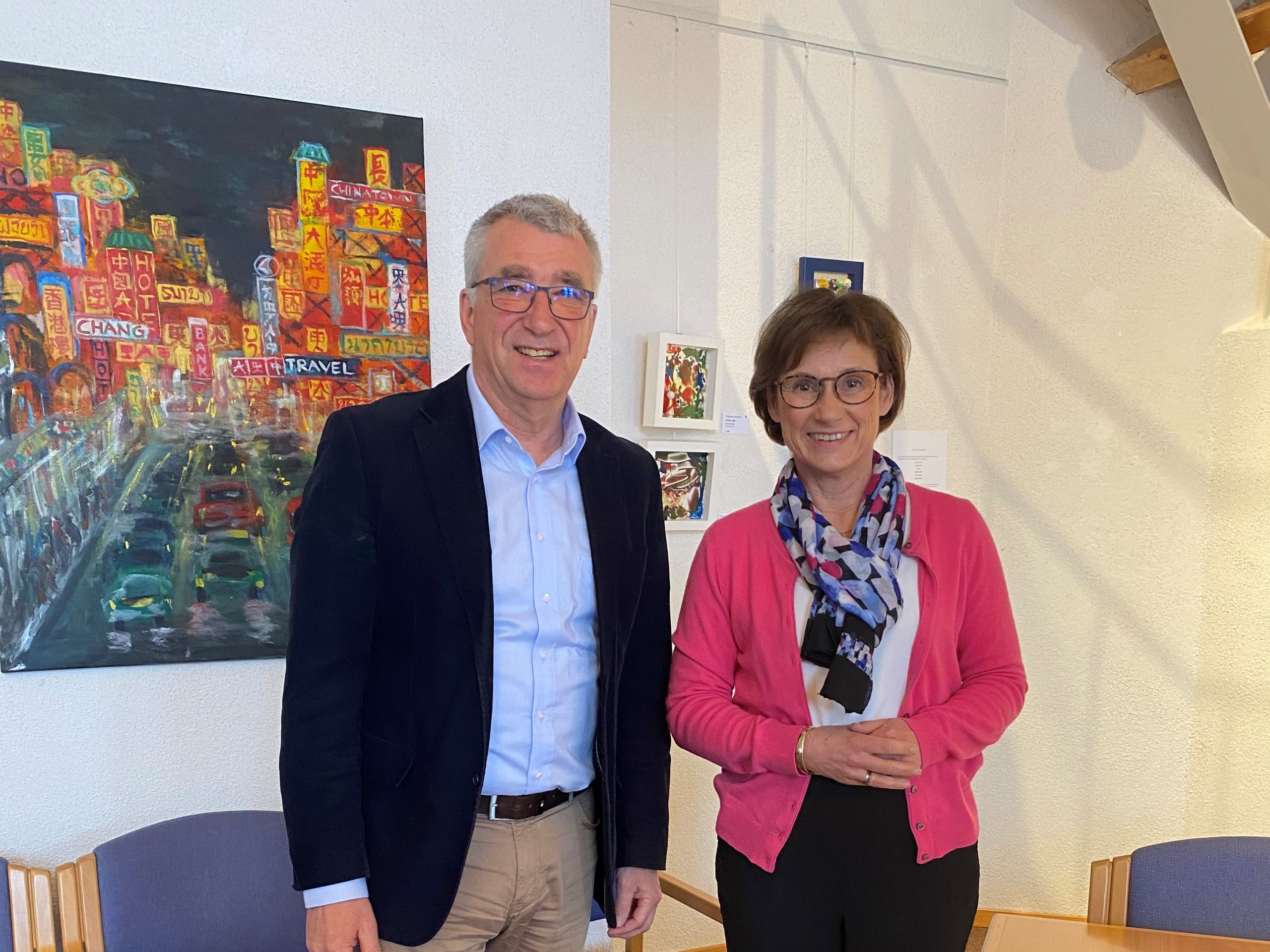 Zu Besuch bei Bürgermeister Ekkehard Fauth in Aidlingen – Sabine Kurtz MdL